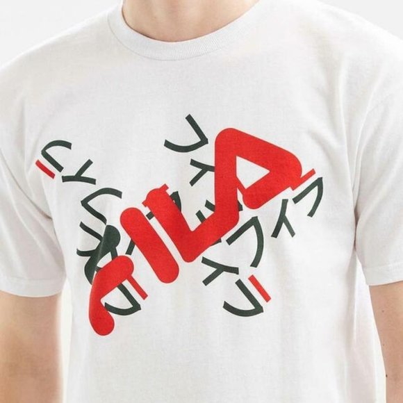 Fila | Shirts | Mens Fila Tshirt Japanese Retro Logo White 0 ...